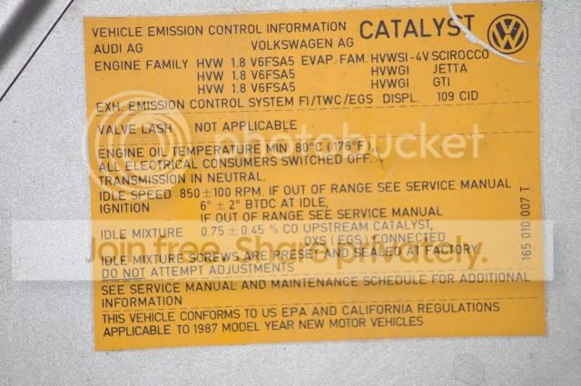 OEM Engine Bay "stickers" wanted pics.... | VW Vortex - Volkswagen Forum
