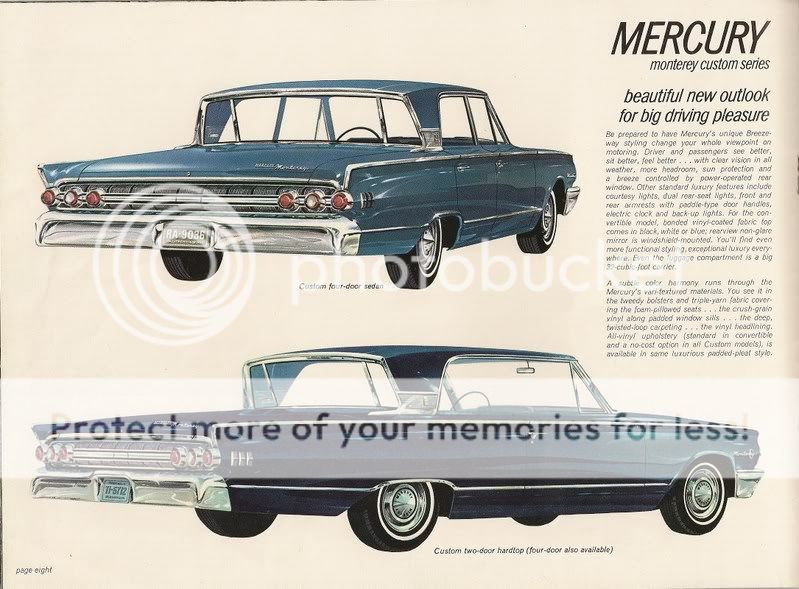 Question:What's the difference between '62 Mercury Monterey models ...